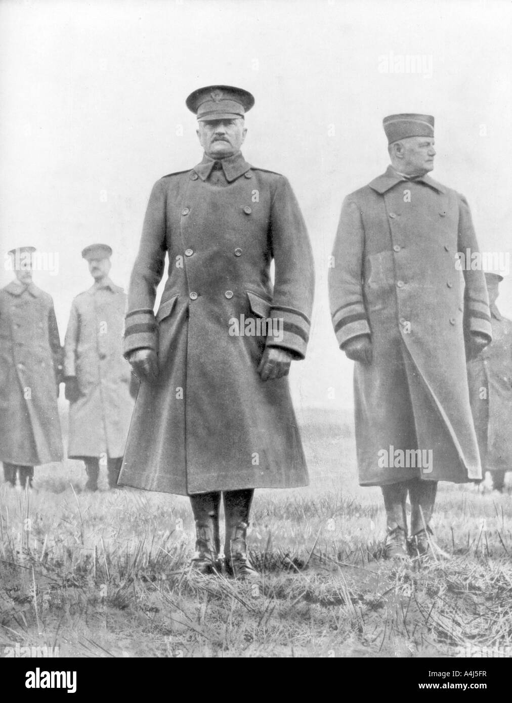John Pershing and Hunter Liggett, American First World War generals ...