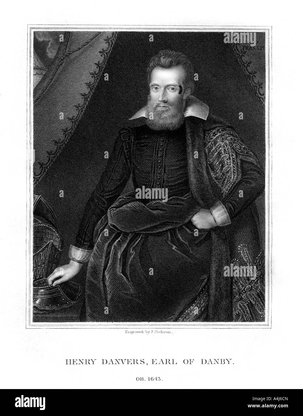Henry Danvers, Earl of Danby, (1828).Artist: J Cochran Stock Photo - Alamy