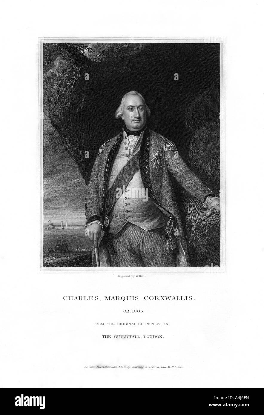 General charles cornwallis Black and White Stock Photos & Images - Alamy