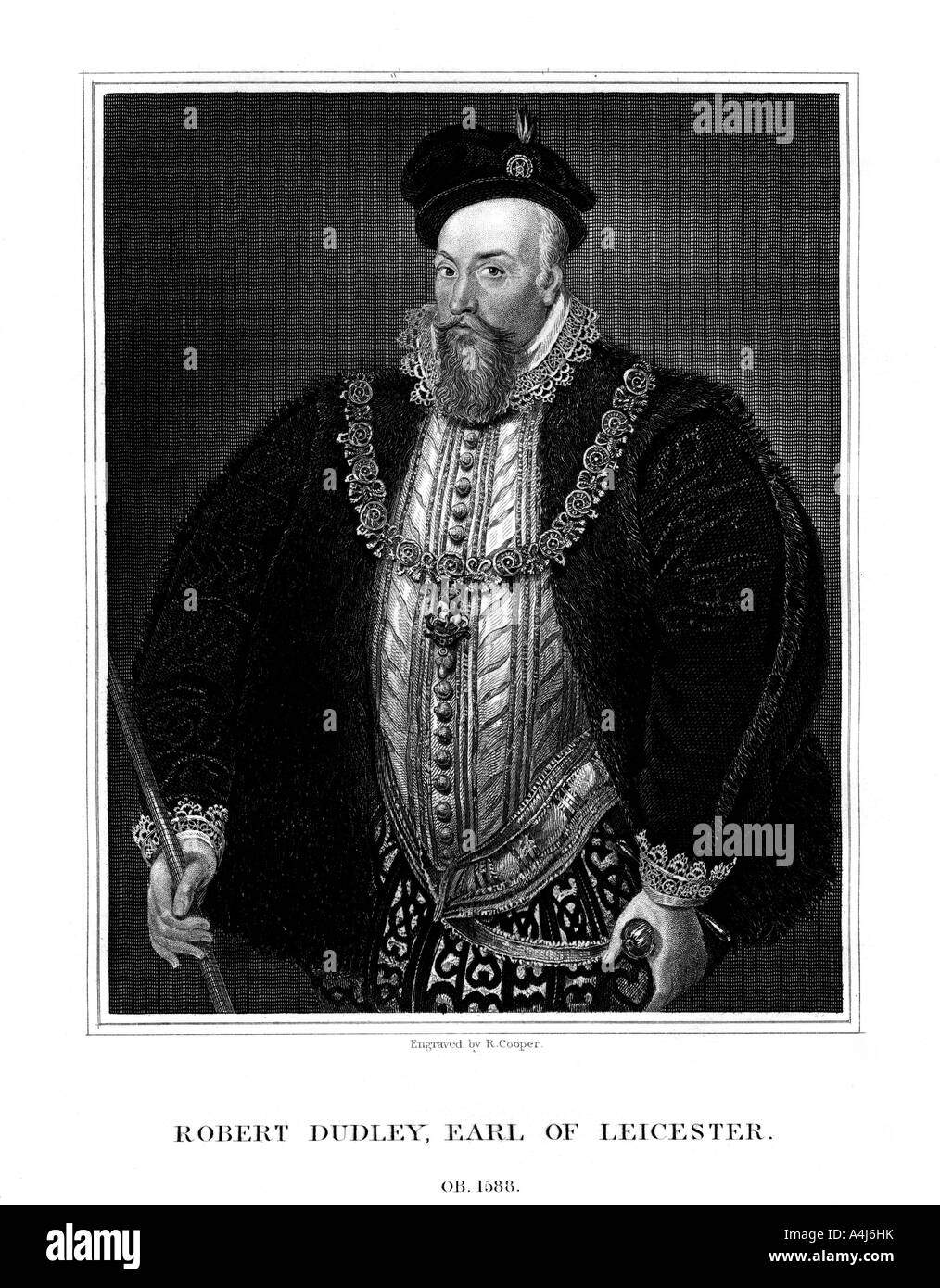 Robert Dudley, 1st Earl of Leicester, favourite of Queen Elizabeth I of ...