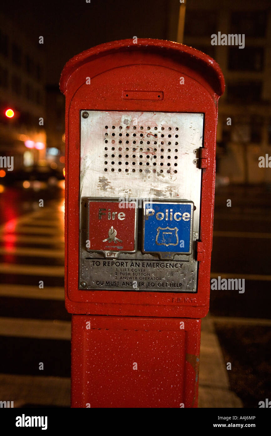 Fire and police alarm Stock Photo - Alamy