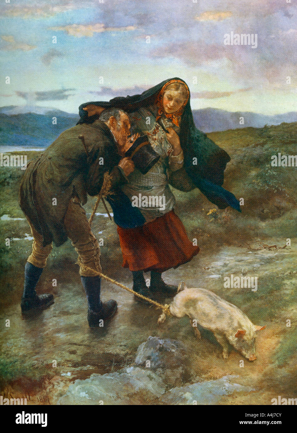 'The Last Match', 1887, (1912).Artist: William Small Stock Photo - Alamy