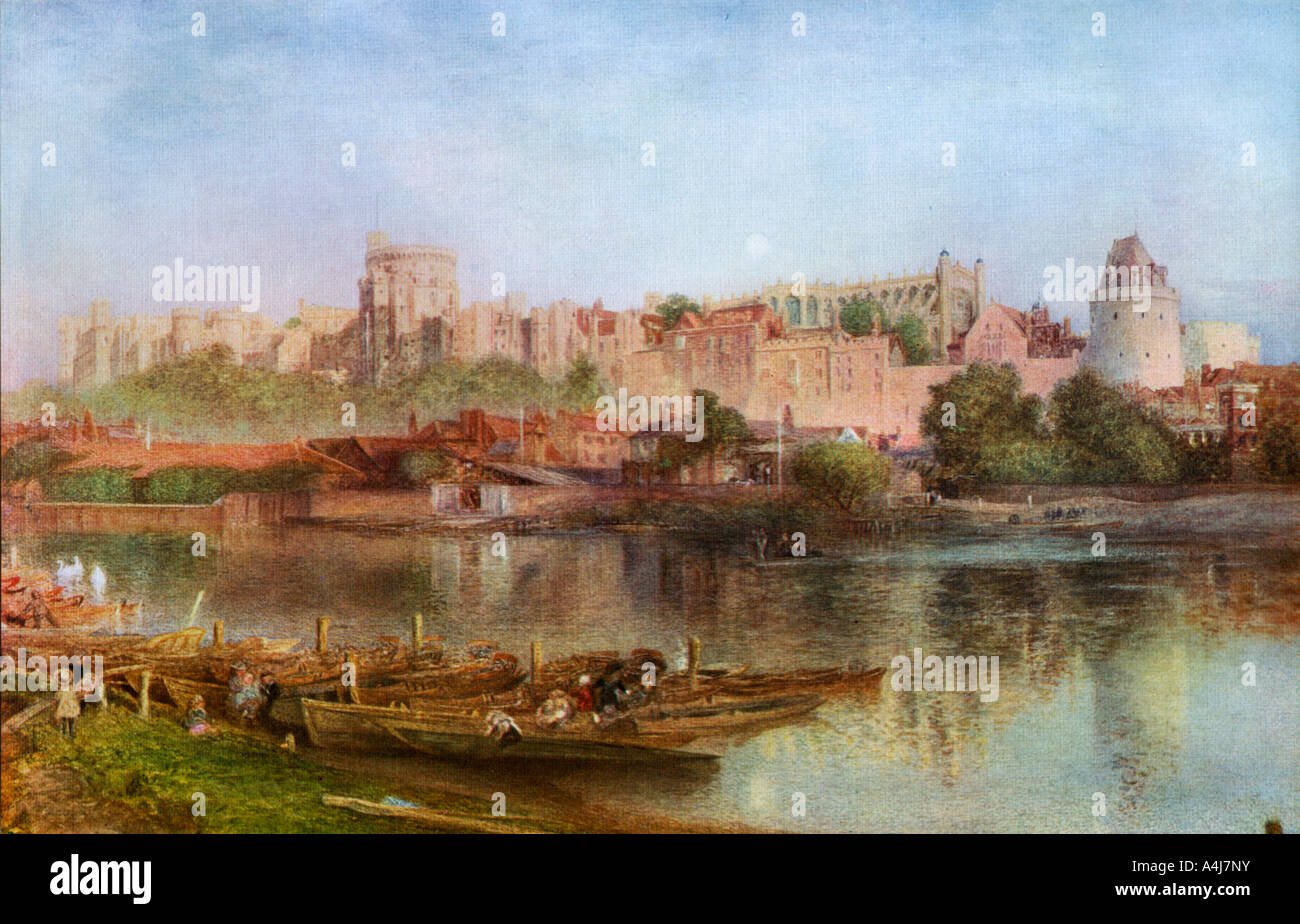 'Windsor Castle', 1889, (1912).Artist: Alfred William Hunt Stock Photo ...