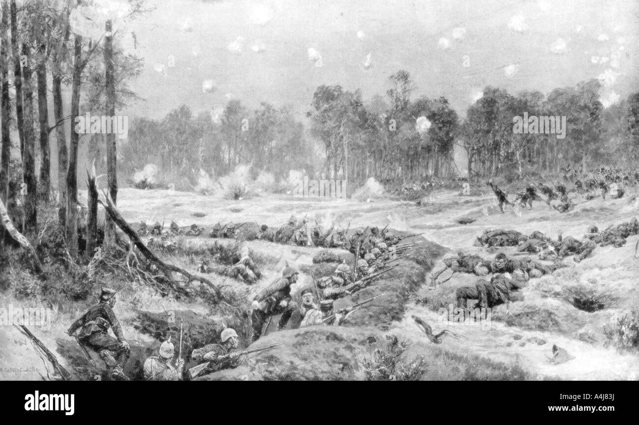 World war one wwi german army trench warfare trenches hi-res stock ...
