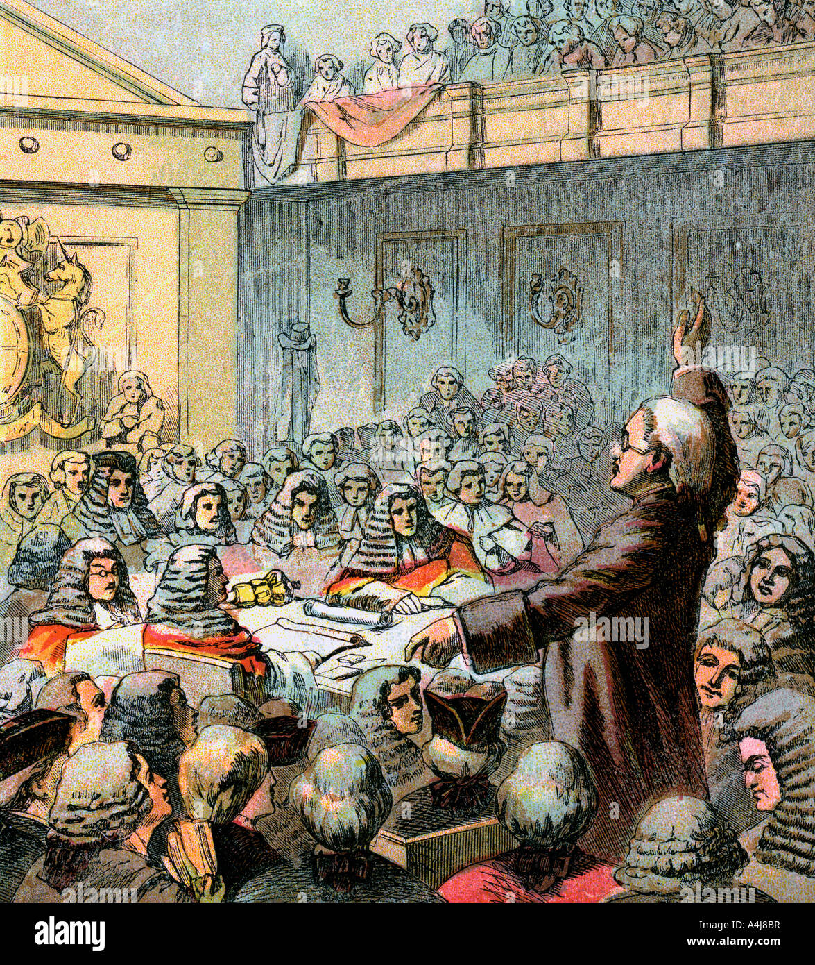 'Burke, the Great Orator', 18th century (c1850s). Artist: Unknown Stock ...