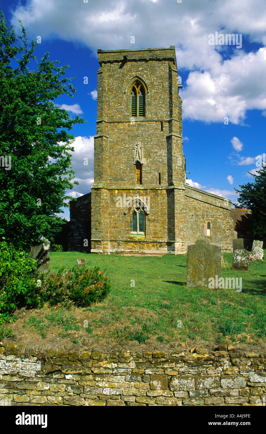 Church of St Mary Fawsley Northamptonshire England Stock Photo - Alamy