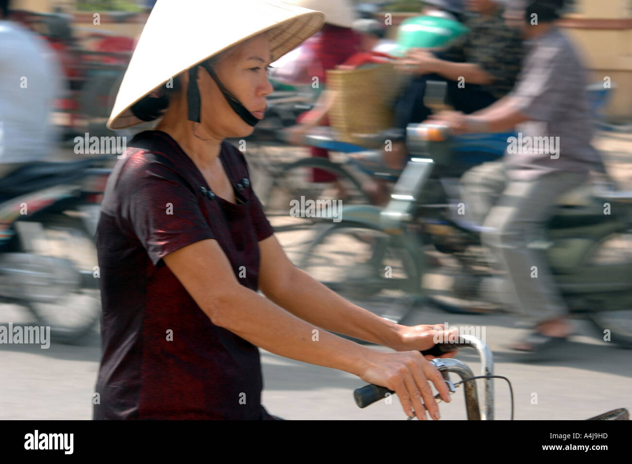 Person in conical straw hi-res stock photography and images - Alamy