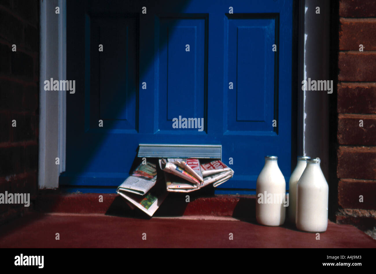 British milk bottles hi-res stock photography and images - Alamy