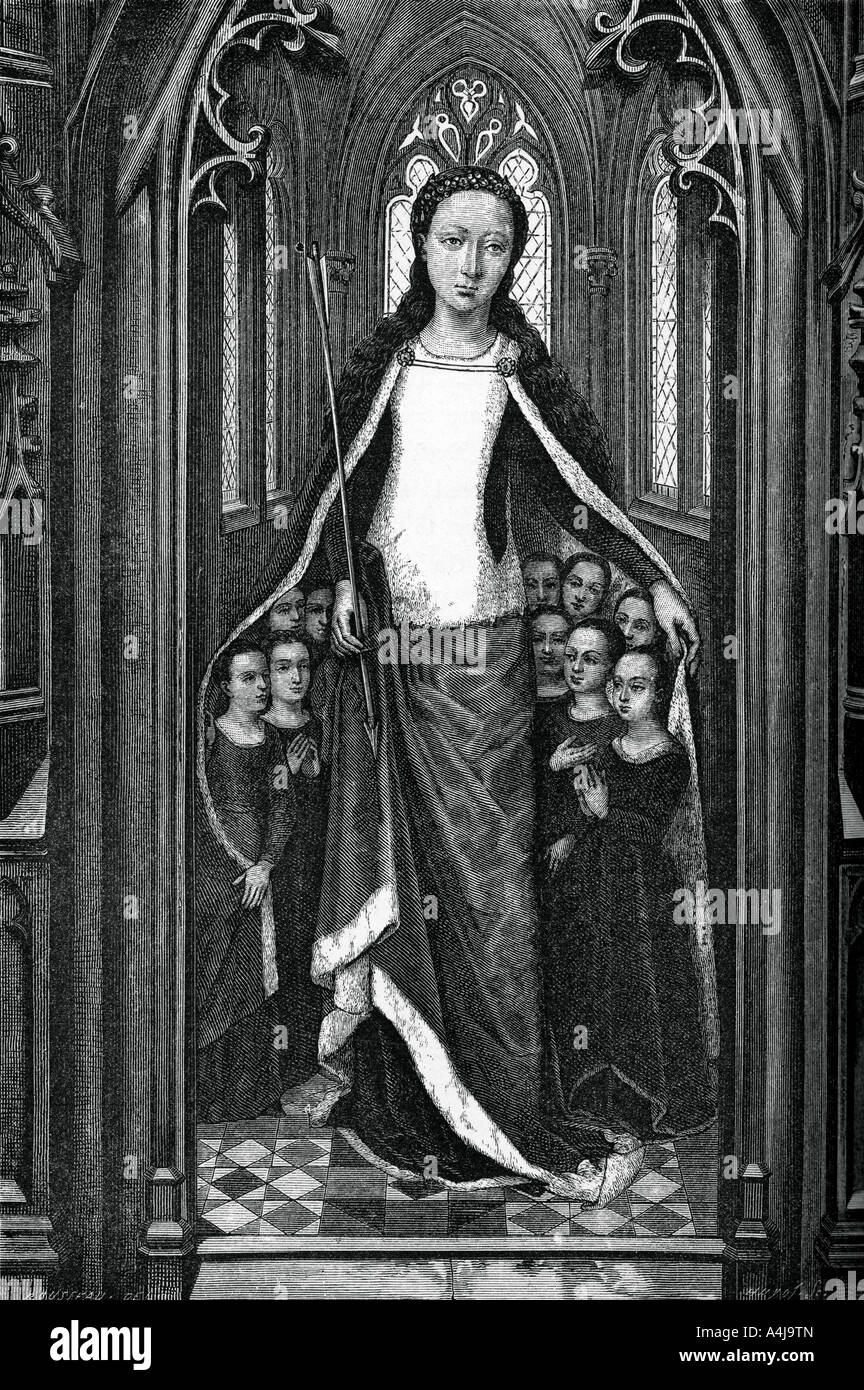 'St Ursula and the Holy Virgins, from the Reliquary of St Ursula', 1489 ...
