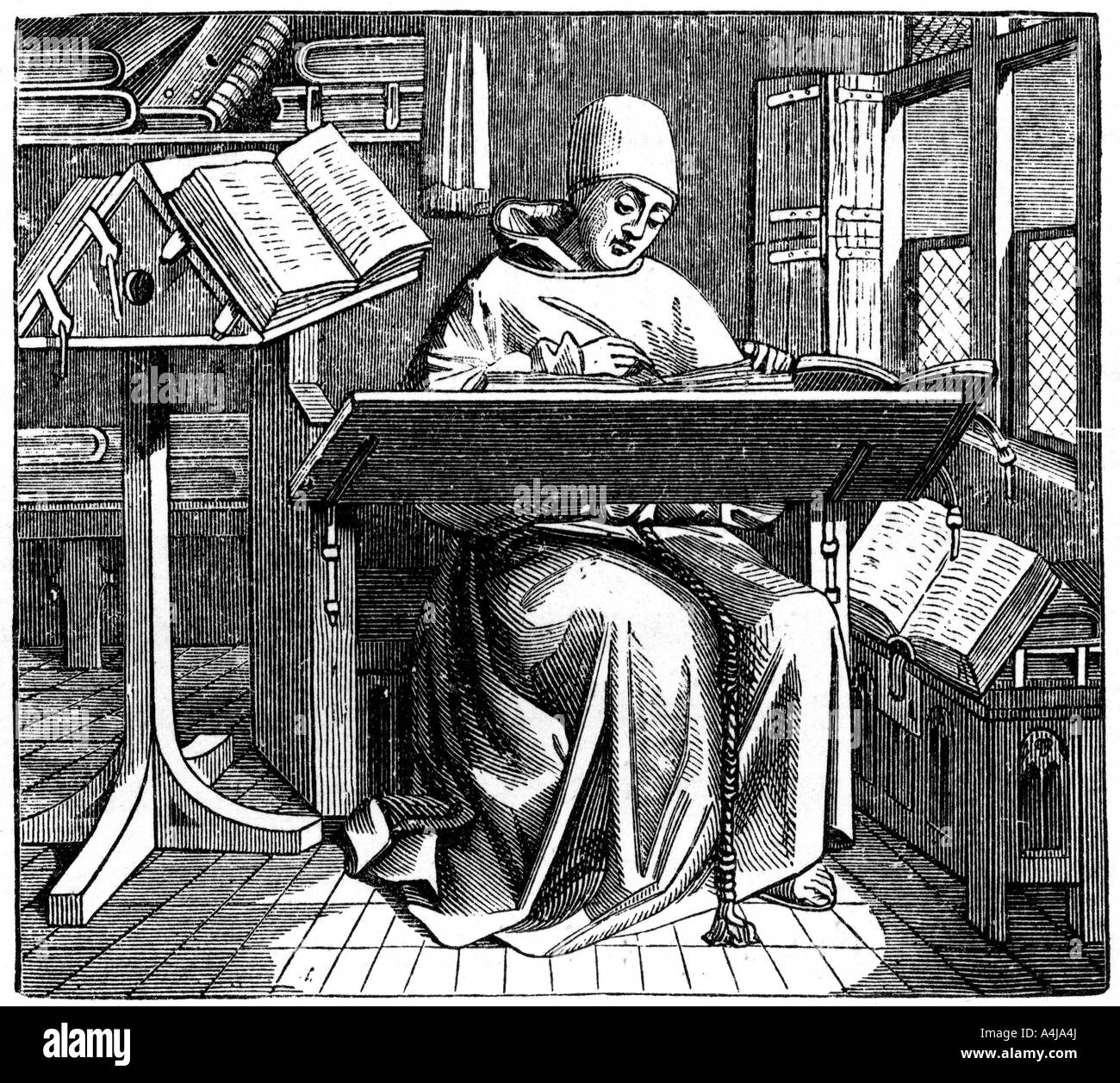 Medieval scribe hi-res stock photography and images - Alamy