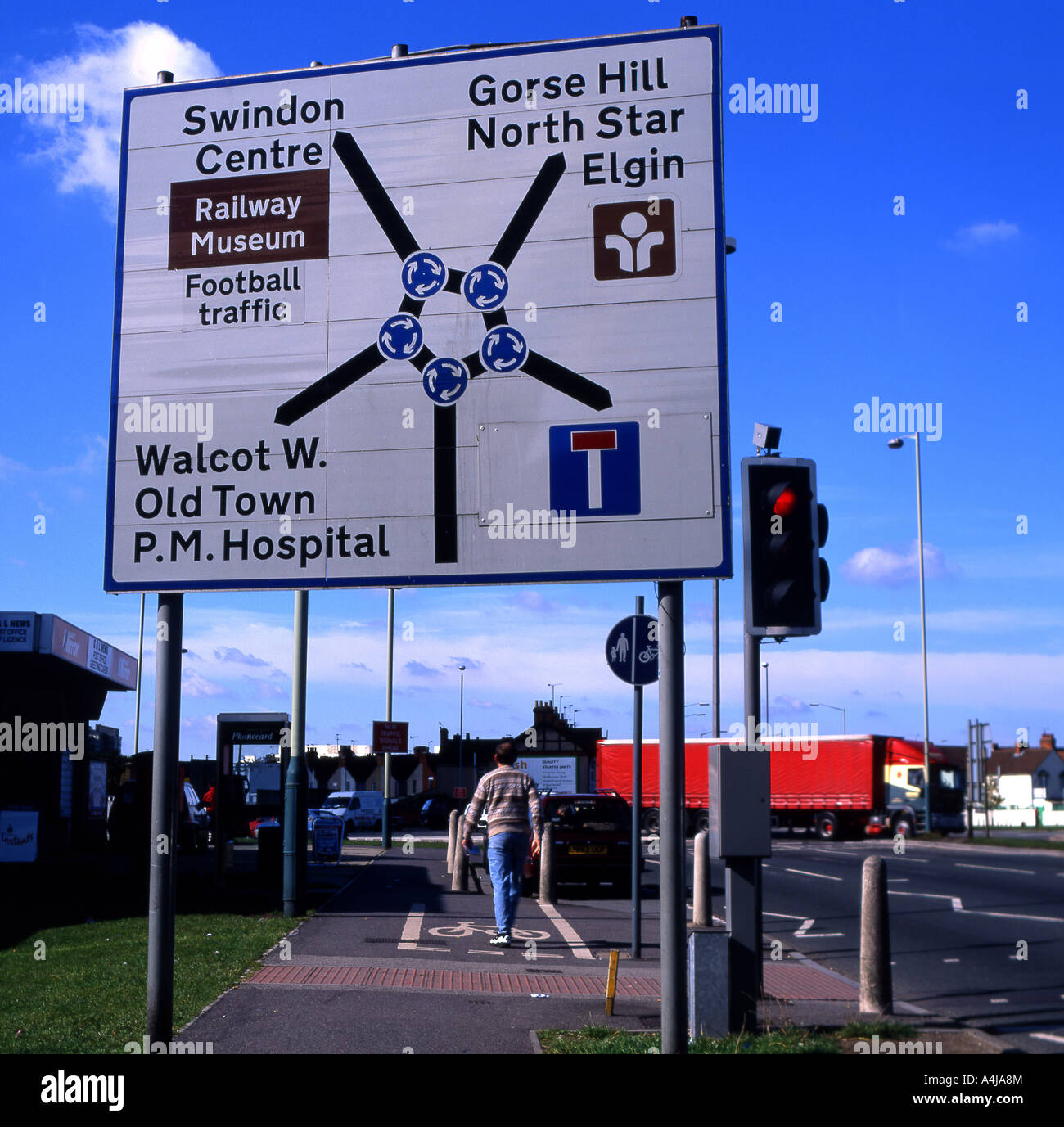 Swindon Magic Roundabout Road Sign