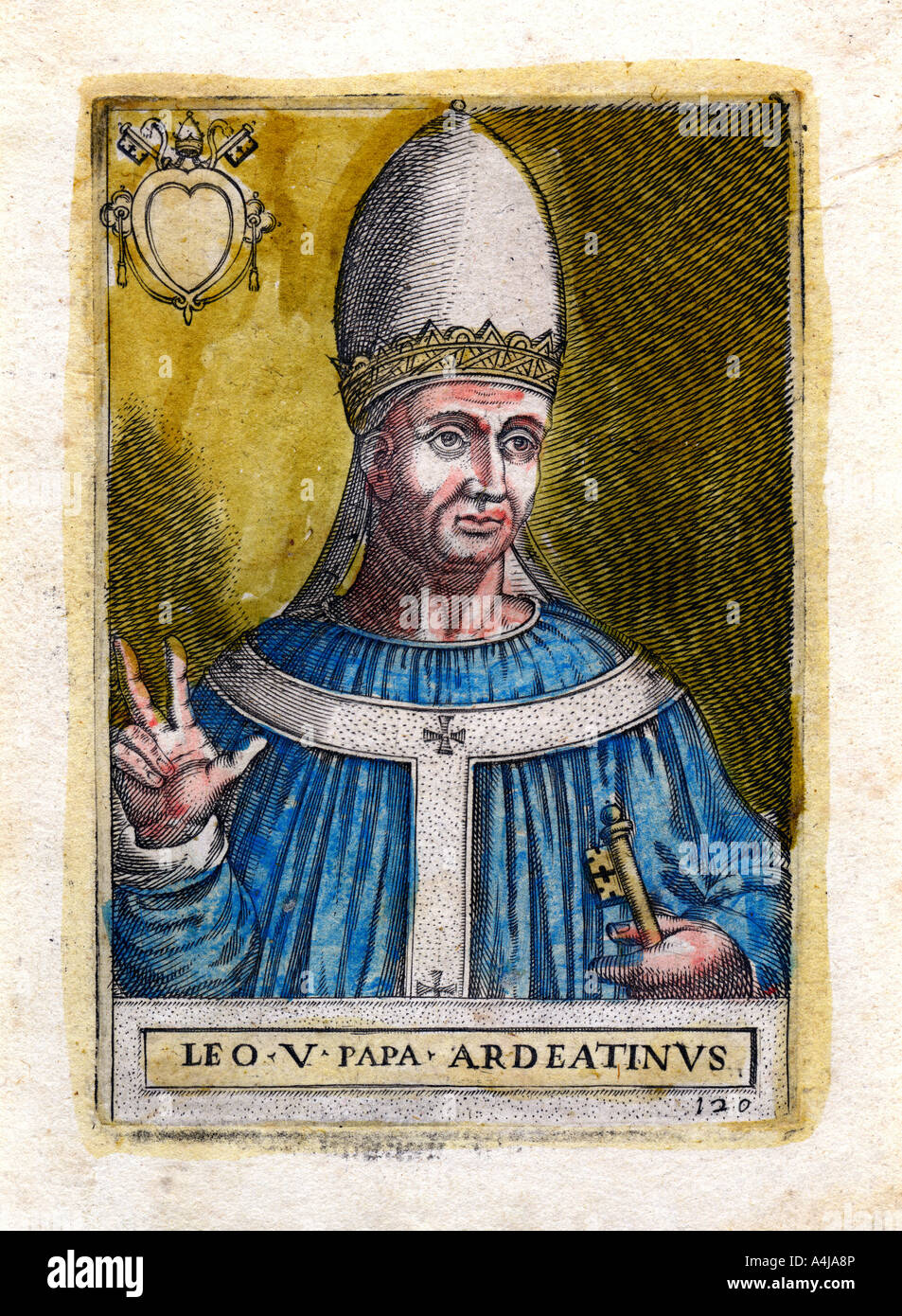 Pope Leo V. Artist: Unknown Stock Photo - Alamy