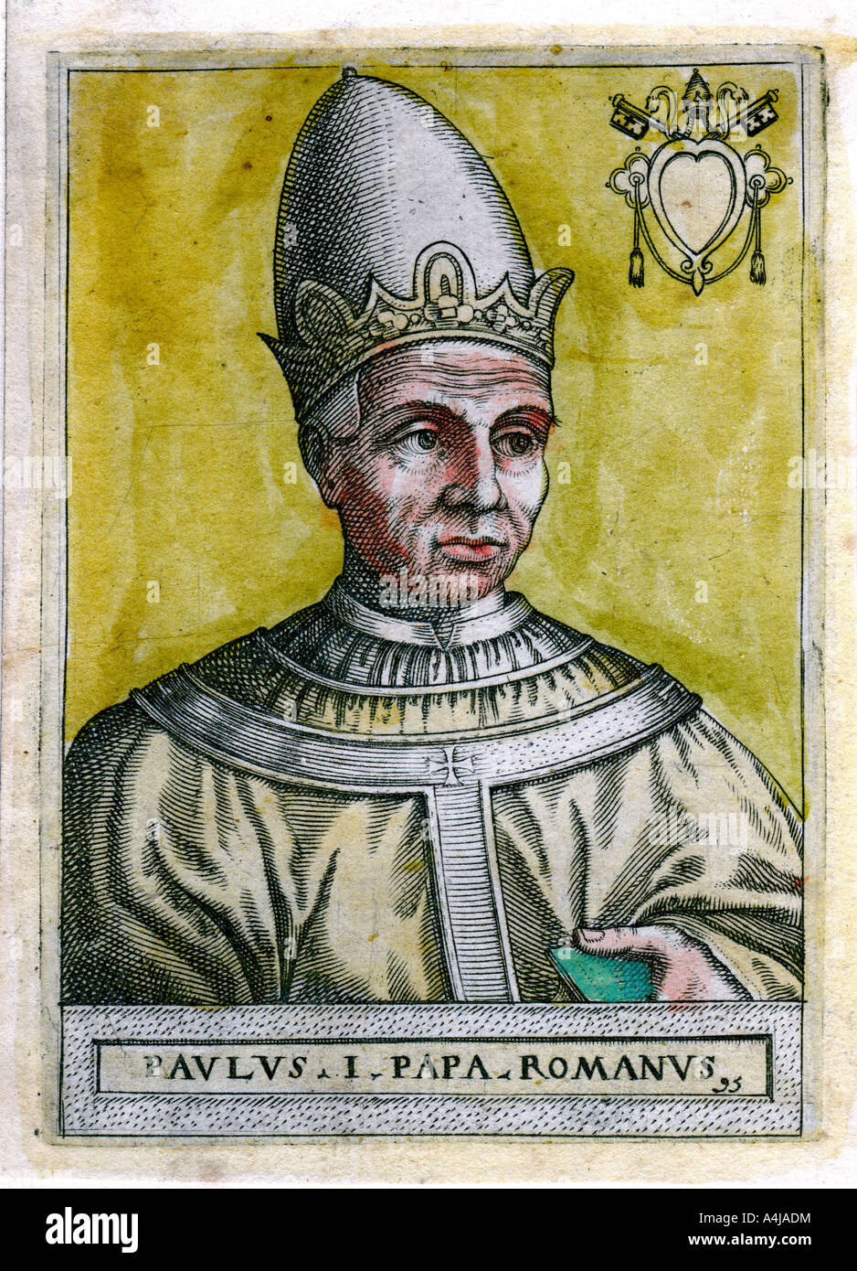 Pope Paul I. Artist: Unknown Stock Photo - Alamy