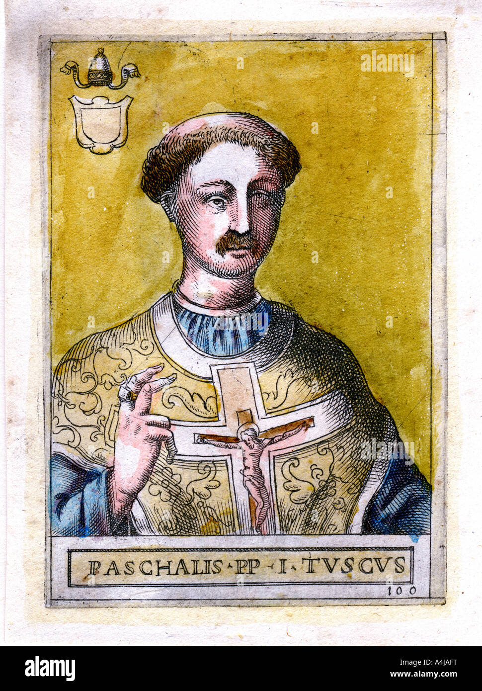 Pope Paschal I. Artist: Unknown Stock Photo - Alamy