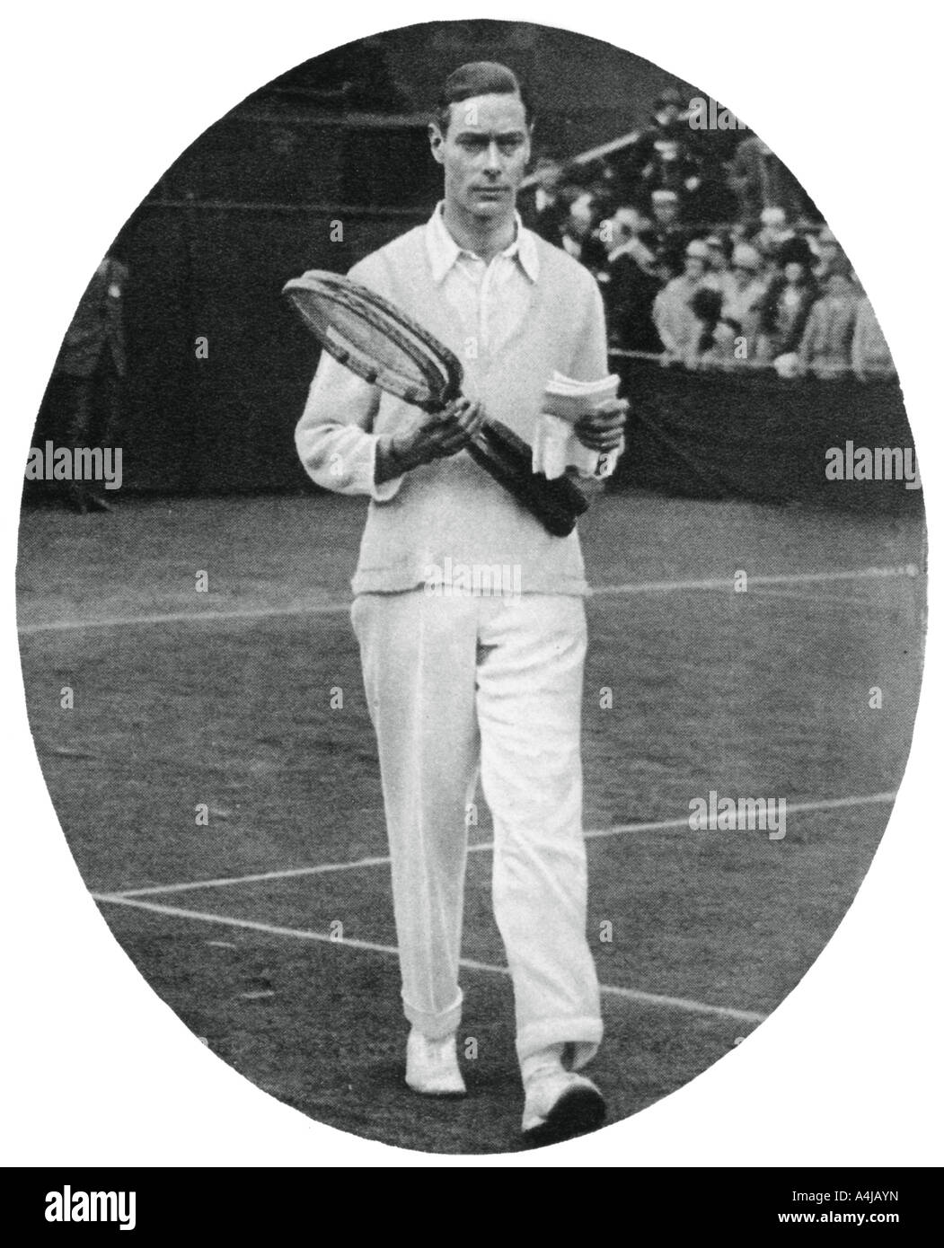 The Duke of York as a competitor in the men's doubles at Wimbledon ...