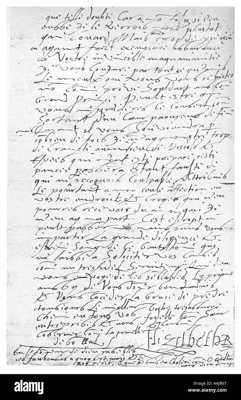 Elizabethan tudor handwriting hi-res stock photography and images - Alamy