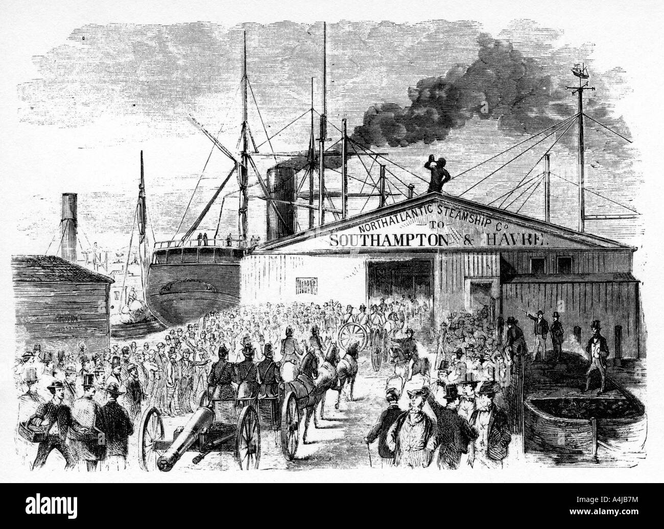 Loading Ship 19th Century Stock Photos & Loading Ship 19th Century ...