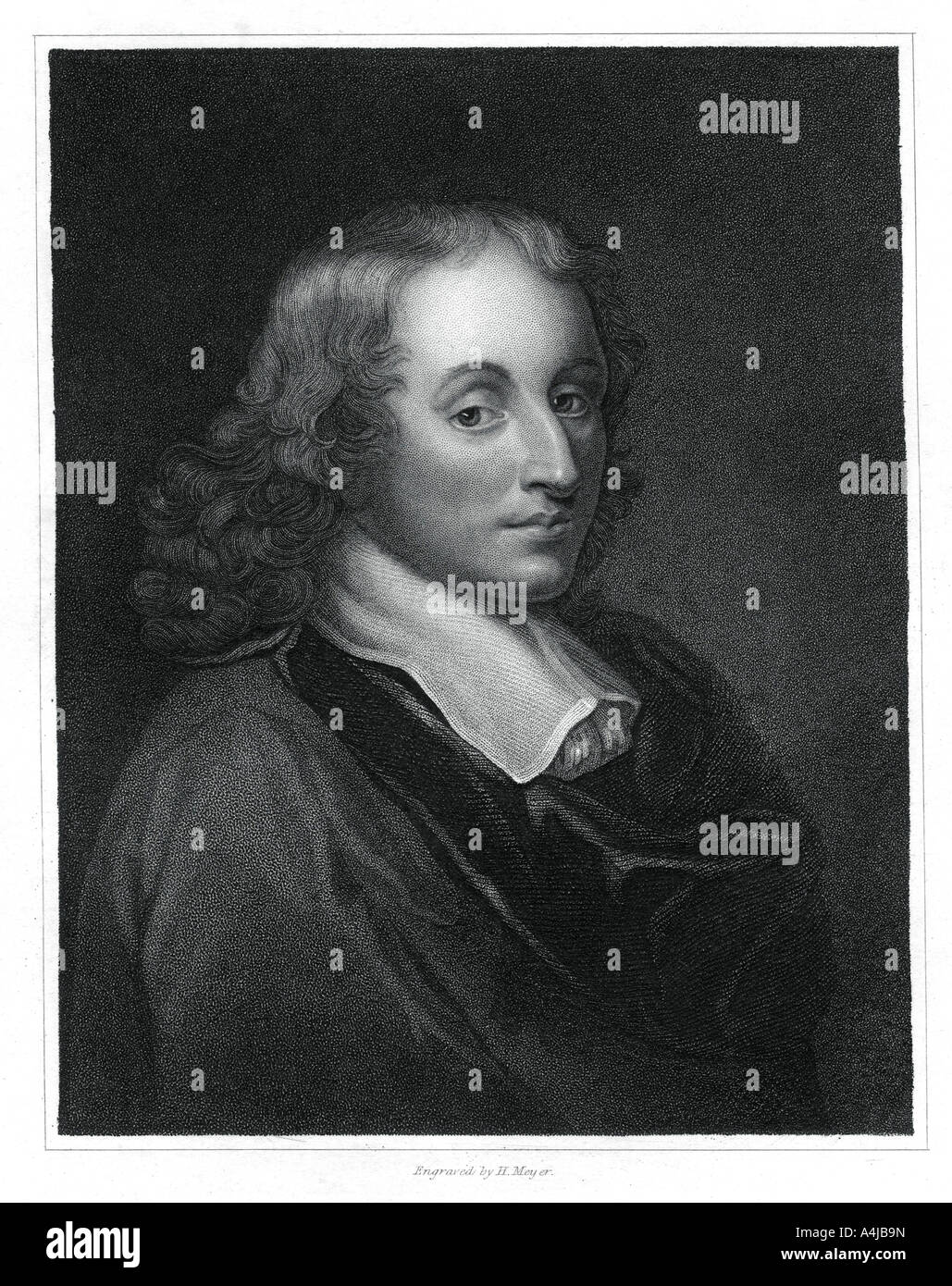 Blaise pascal french mathematician physicist hi-res stock photography ...