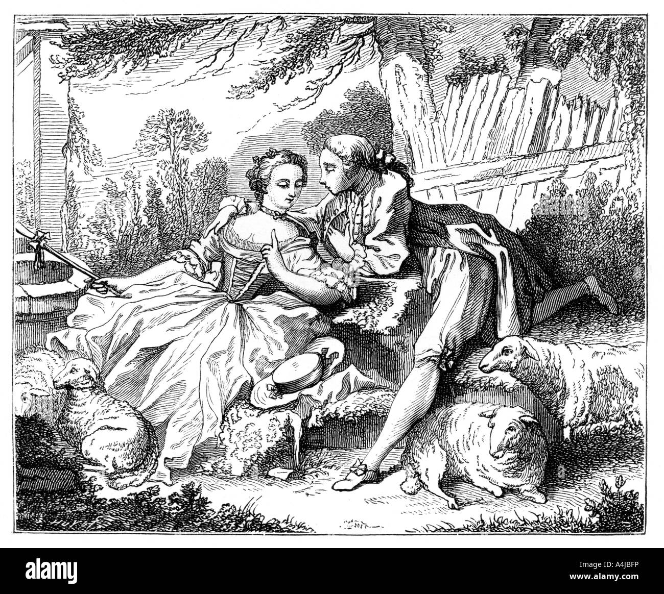 Engraving by françois boucher hi-res stock photography and images - Alamy