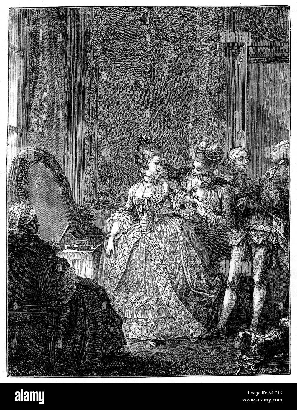 French upper class woman 18th century hi-res stock photography and ...