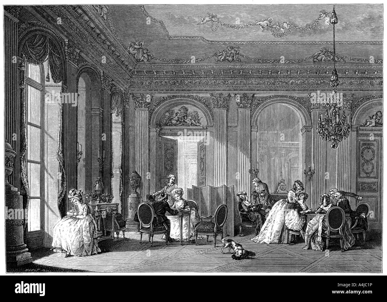 Card game 18th century hi-res stock photography and images - Alamy