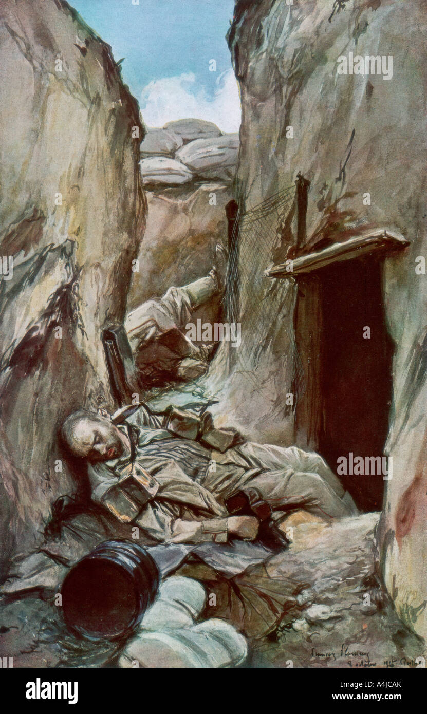 World war i trenches colour hi-res stock photography and images - Alamy