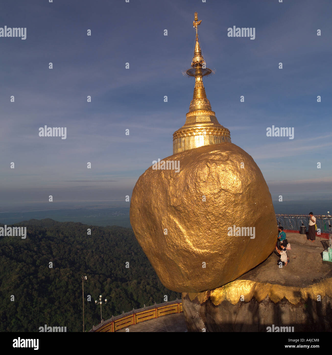 Pilgrims at gold rock shrine hi-res stock photography and images - Alamy
