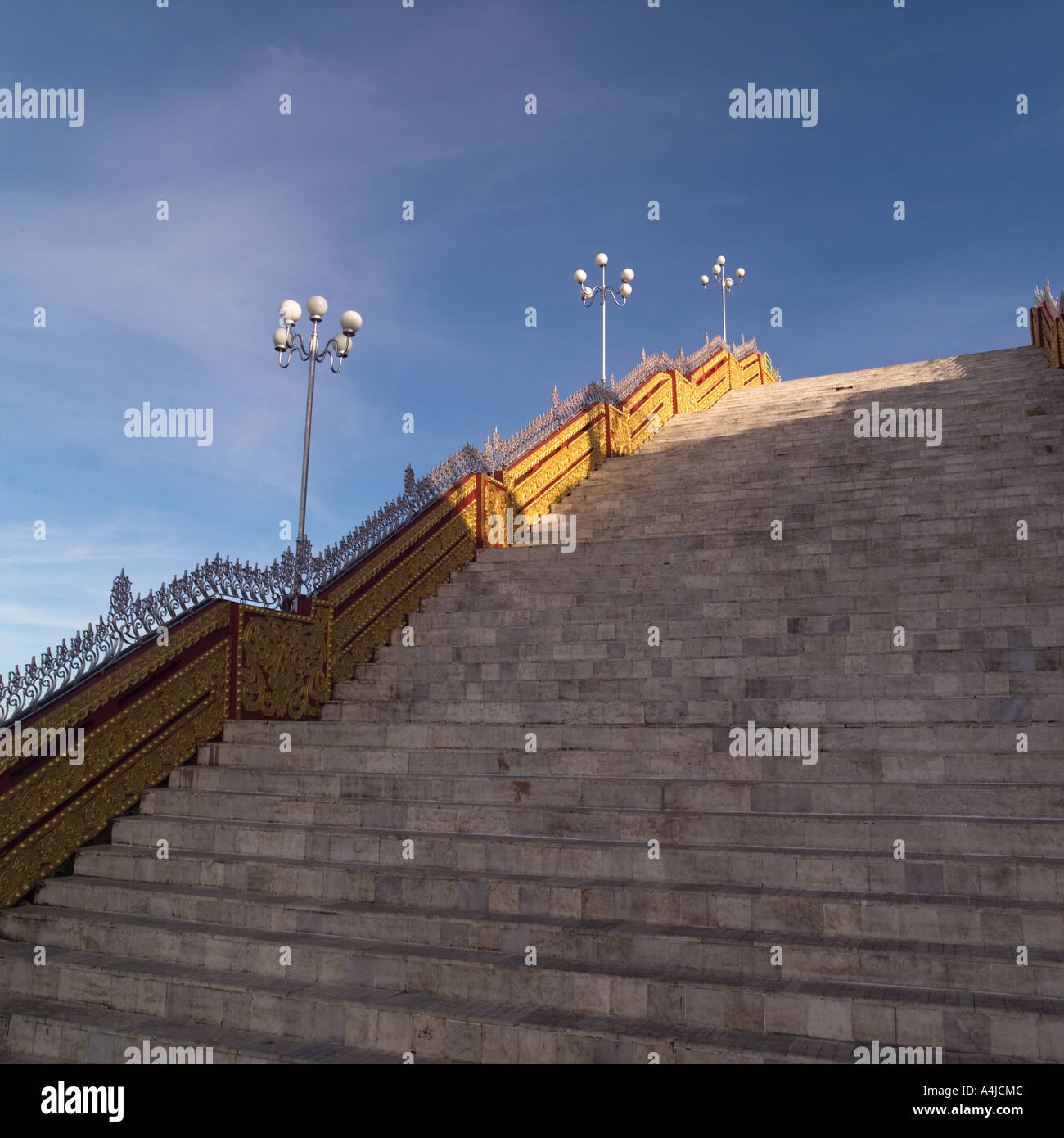 Gold bannister staircase hi-res stock photography and images - Alamy