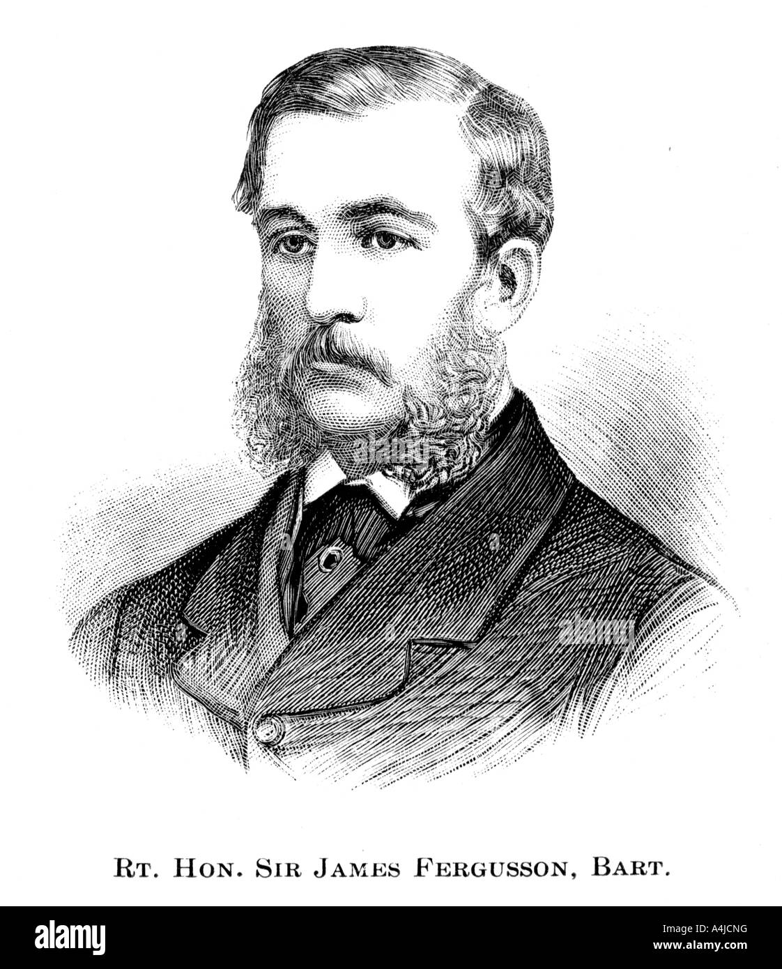 The Right Honourable Sir James Fergusson, 1886. Artist: Unknown Stock ...