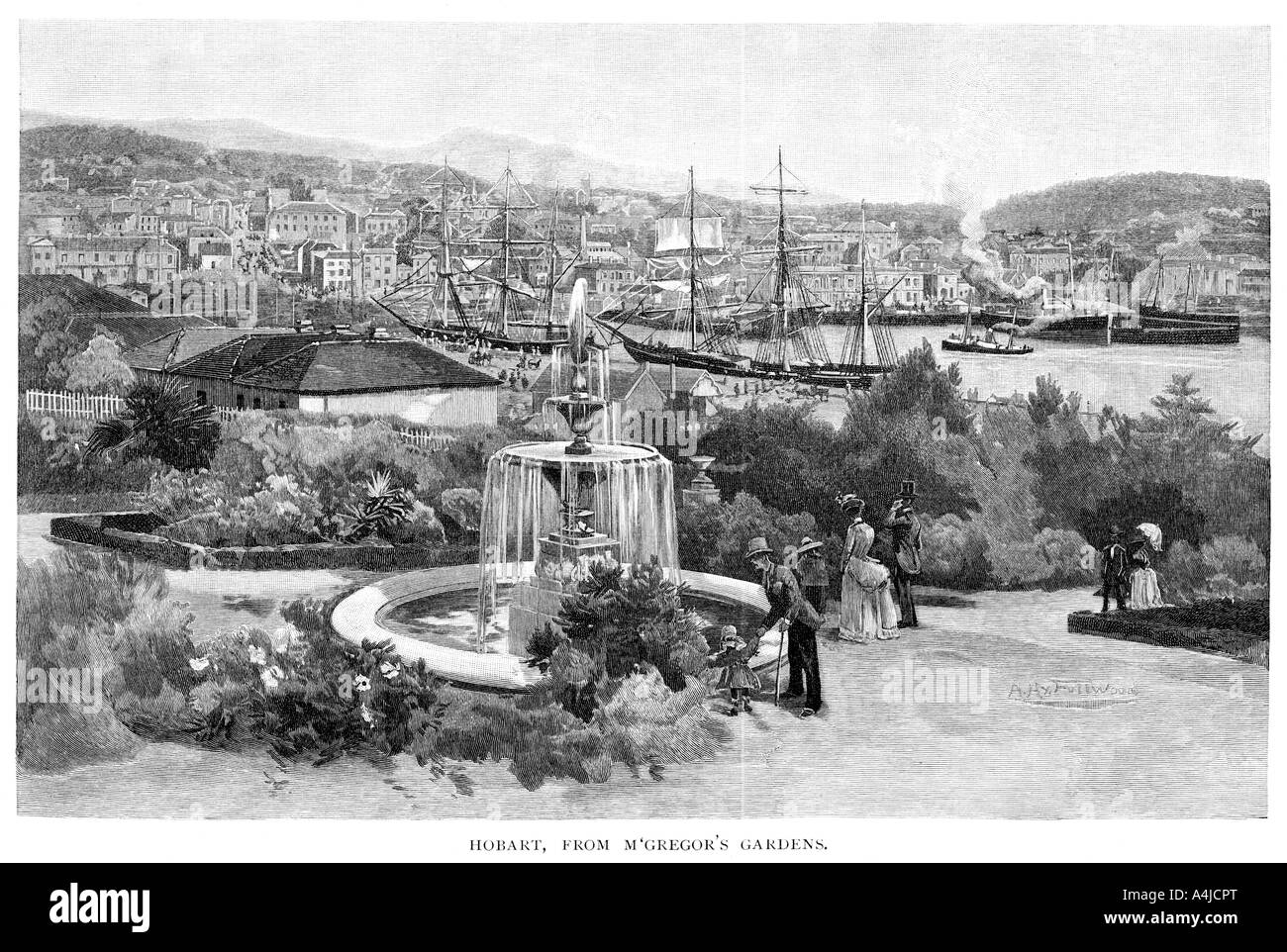 Hobart tasmania 19th century hi-res stock photography and images - Alamy