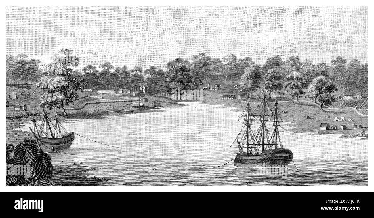 Sydney Cove, New South Wales, Australia, 1788, (1886). Artist: Unknown ...
