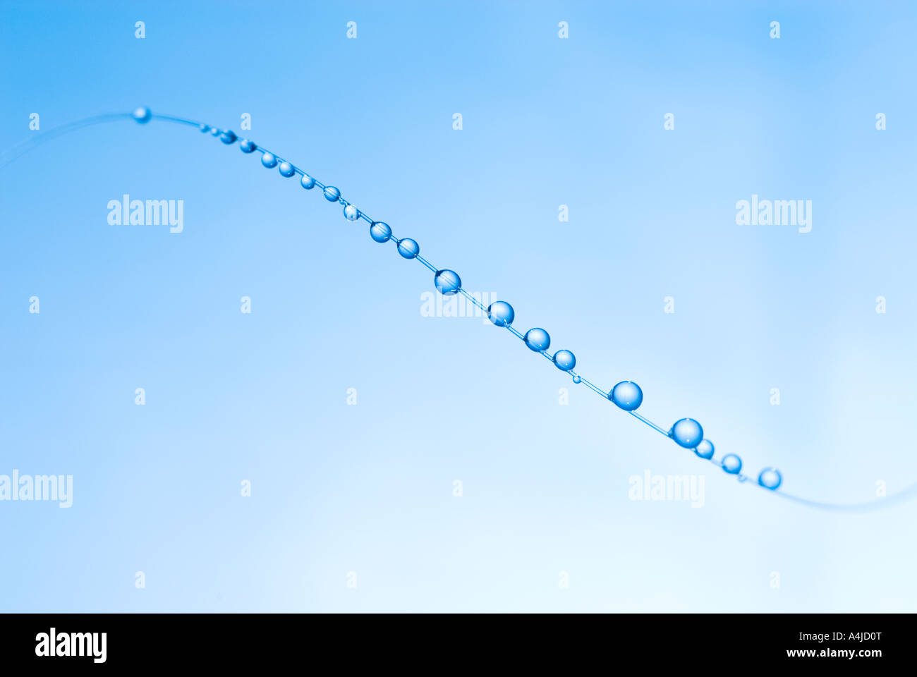 many small blue water drops Stock Photo - Alamy