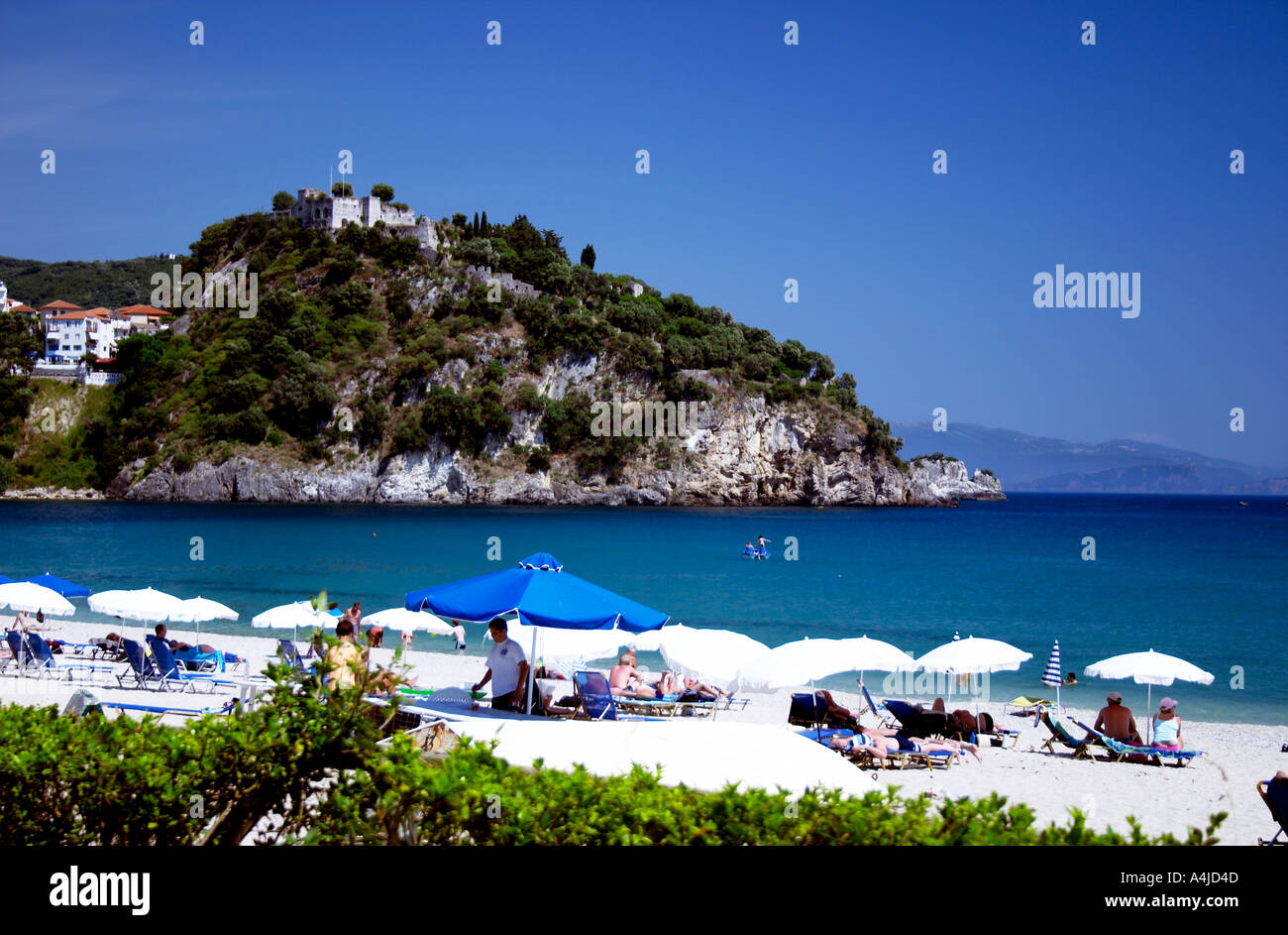 Beach Parga Greece Stock Photo - Alamy