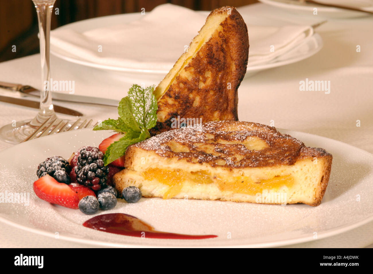 French Toast with Marzipan Filling Stock Photo - Alamy