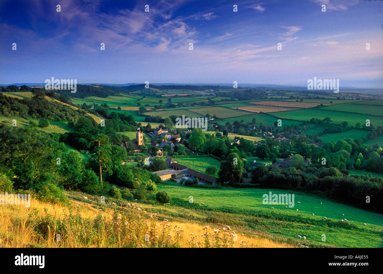 Corton Denham Somerset England Britain United Kingdom Europe Stock ...