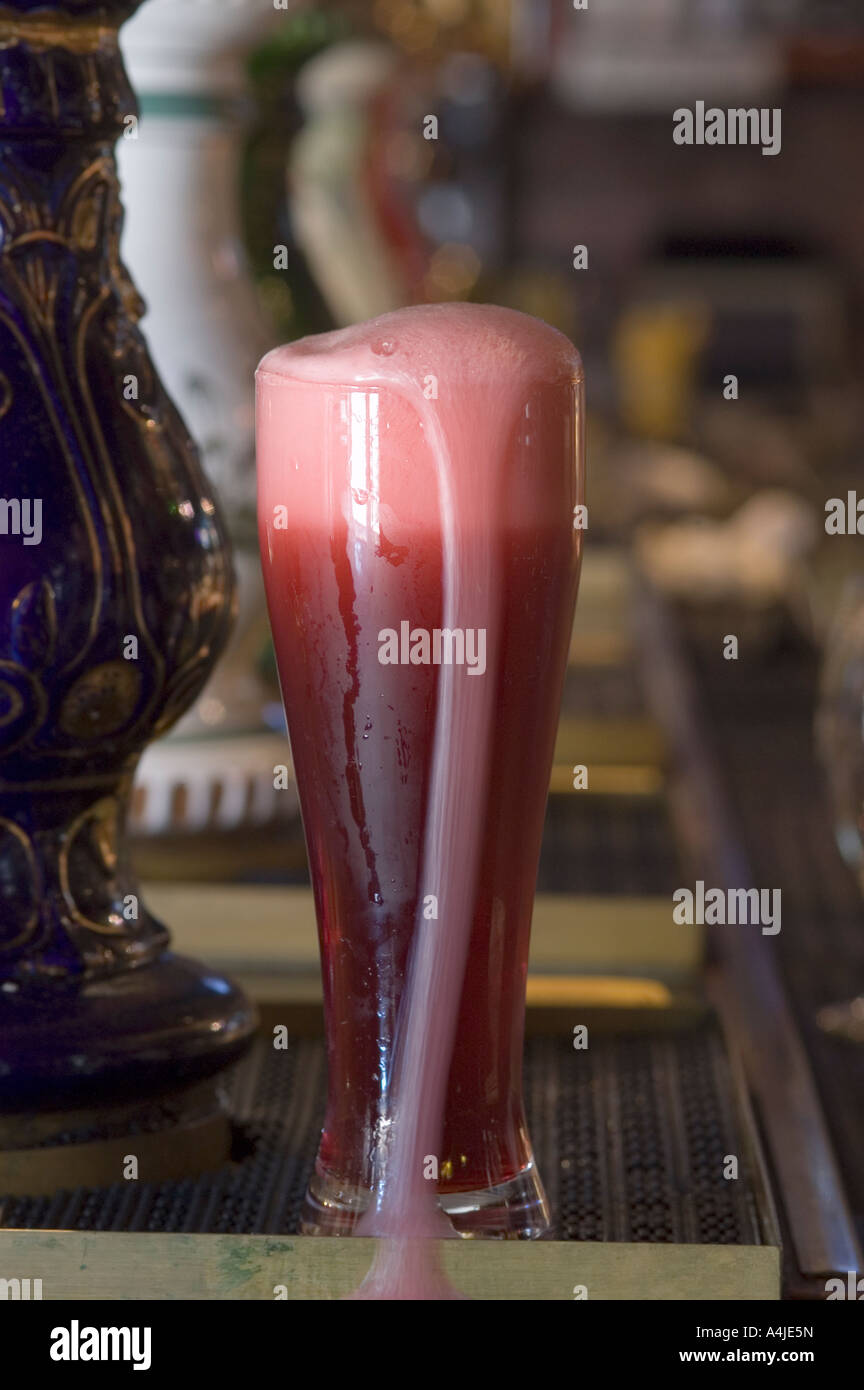 Pink Beer on Tap Stock Photo - Alamy