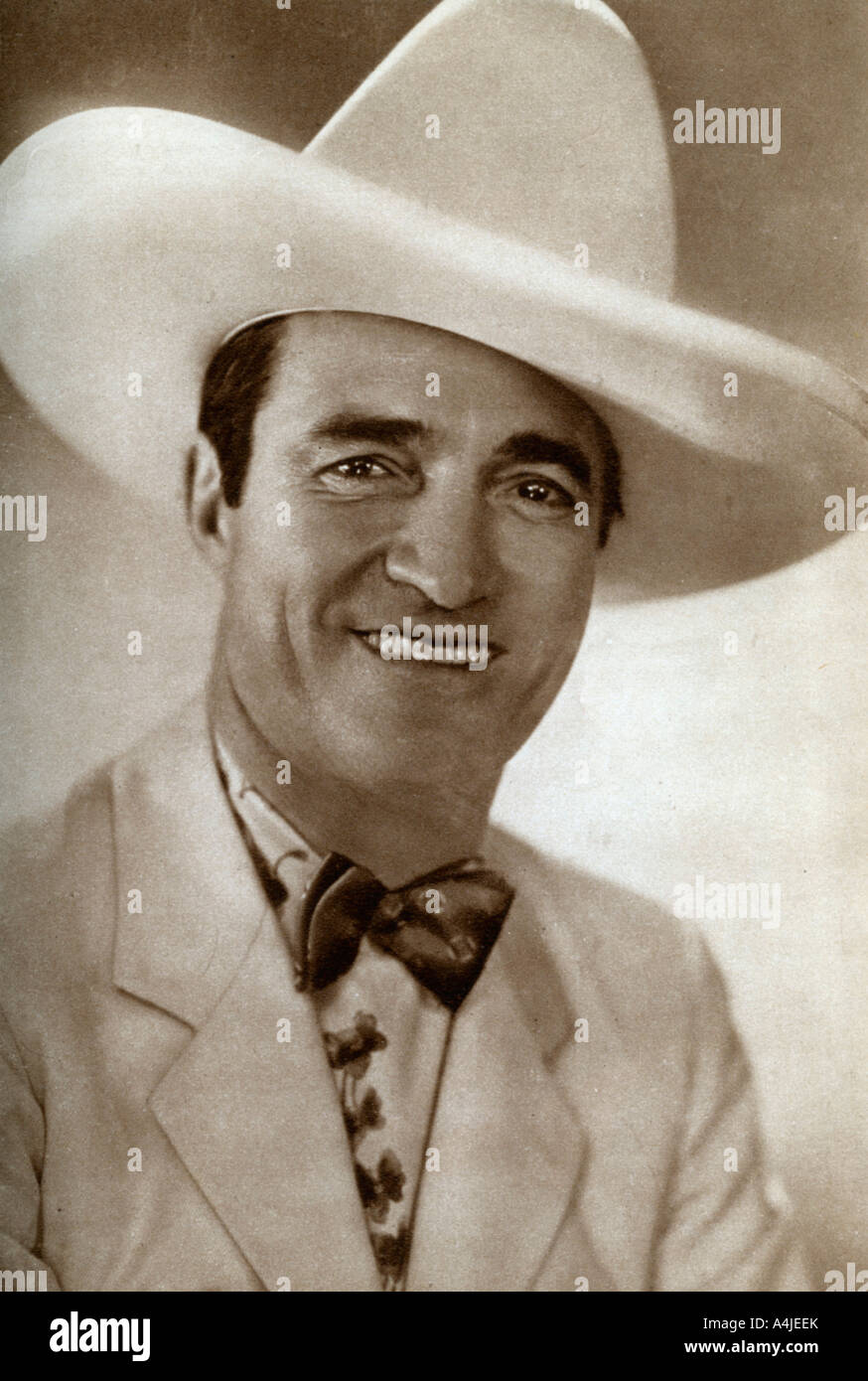 Tom Mix, American film actor, 1933. Artist: Unknown Stock Photo - Alamy