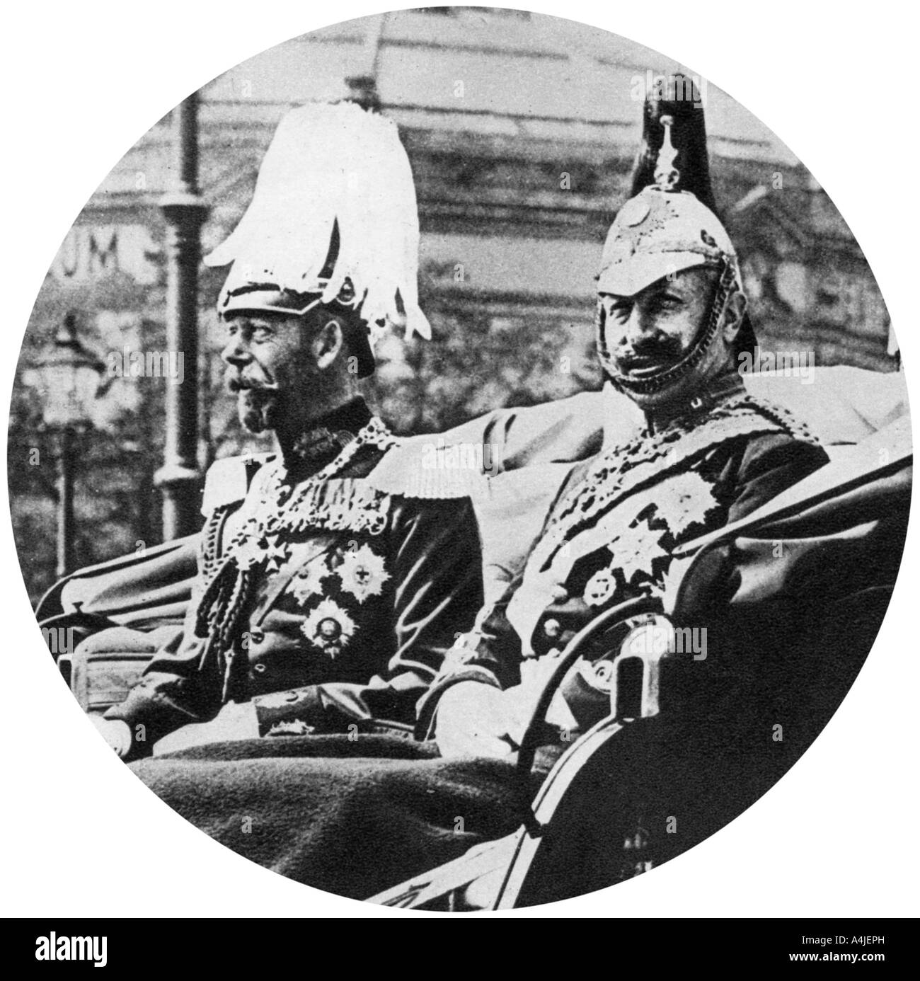 King George V of Great Britain and the German Kaiser, Berlin, 1913 ...