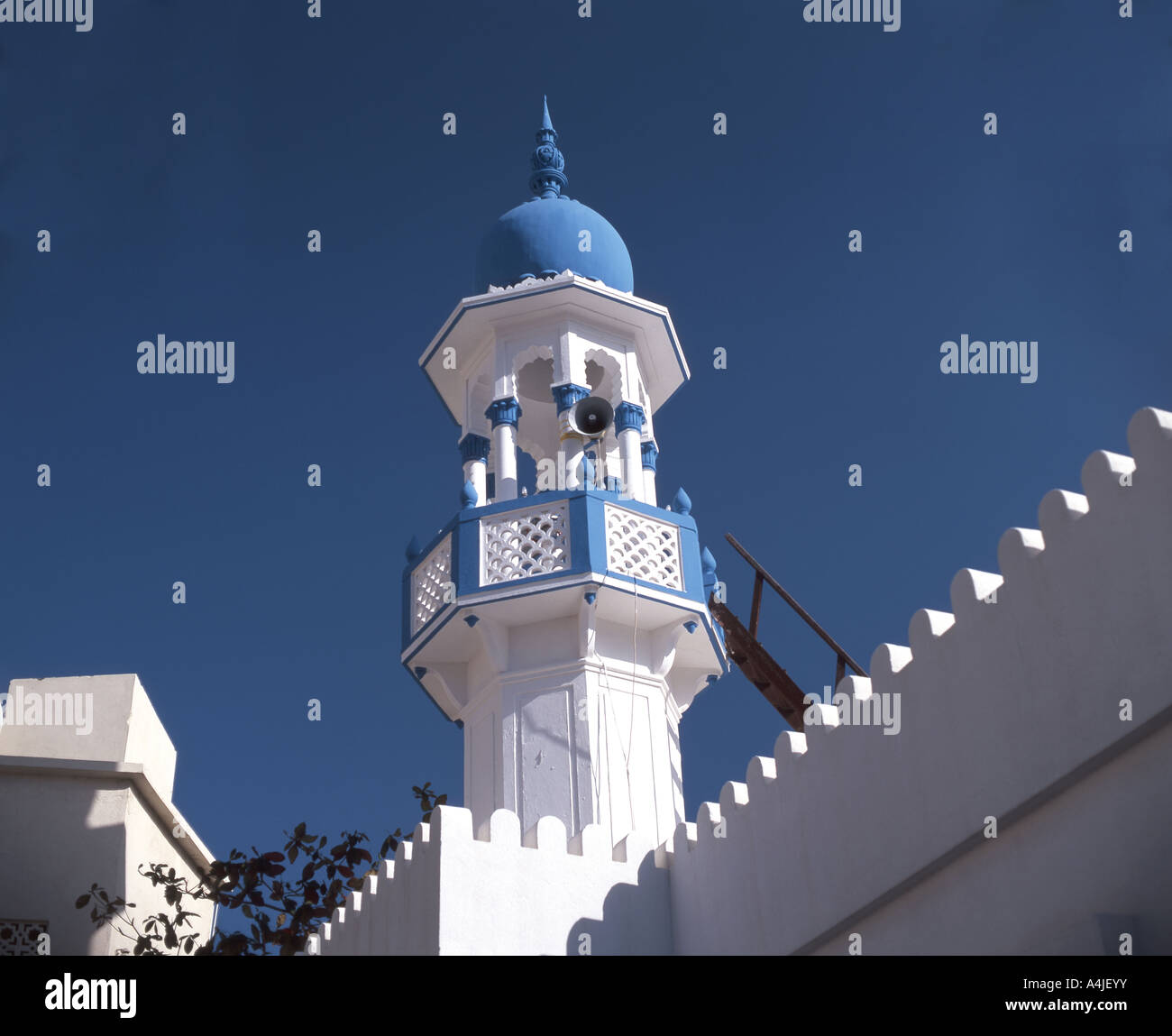 Small mosque minaret, Muscat, Sultanate Of Oman Stock Photo - Alamy