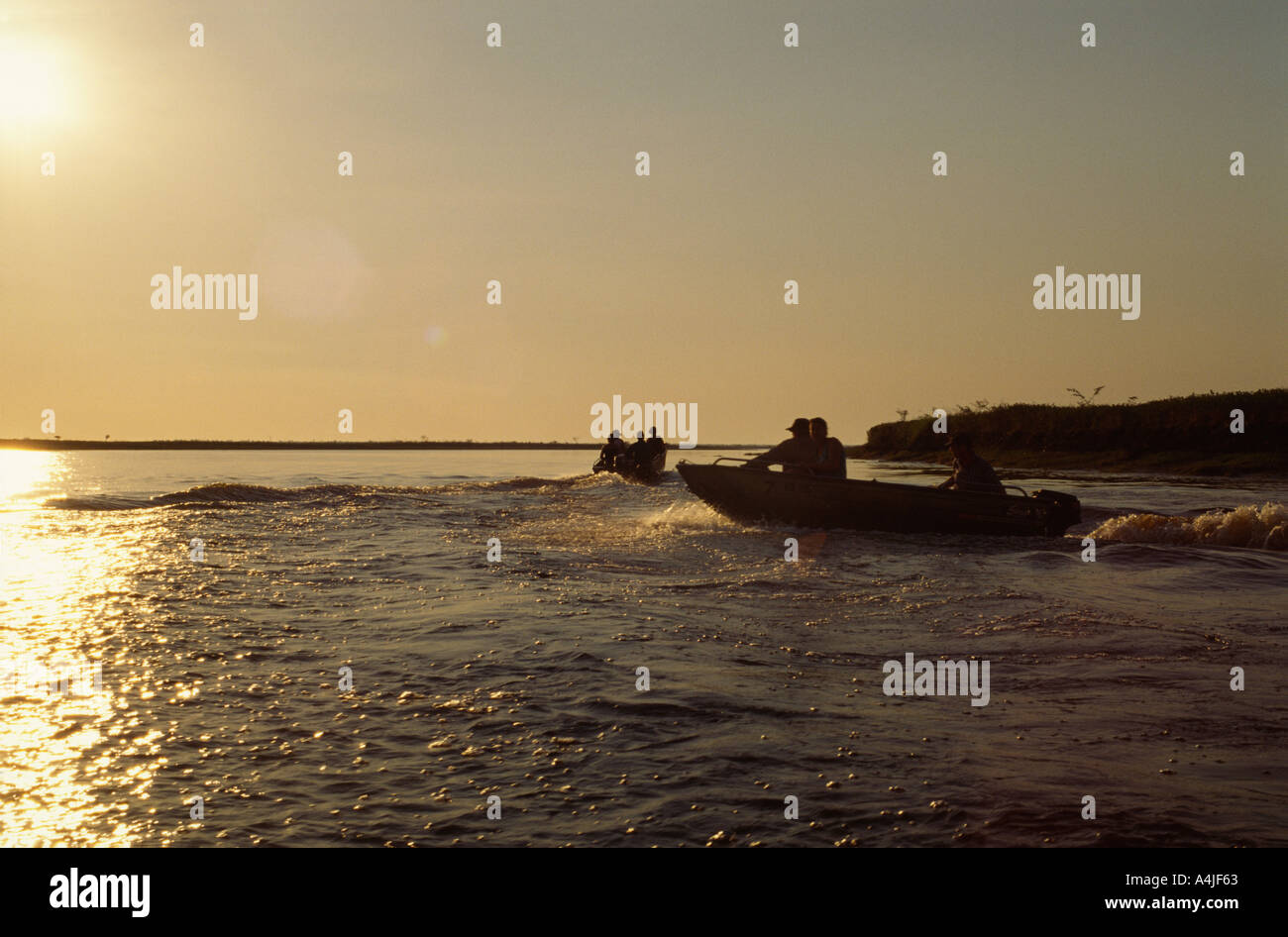Boats on Mary River Northern Territory Australia Stock Photo - Alamy