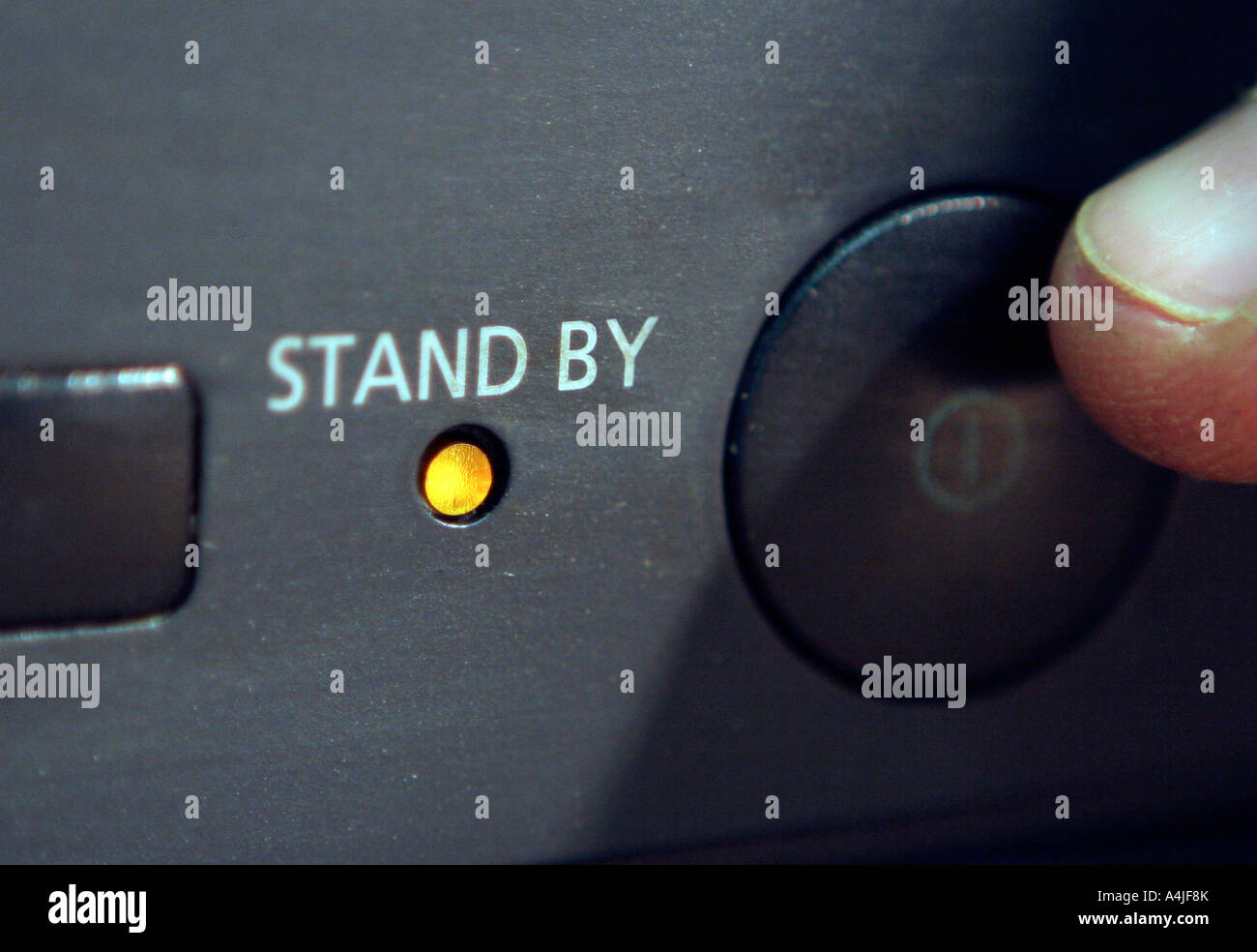 Electrical appliance on stand by Stock Photo - Alamy