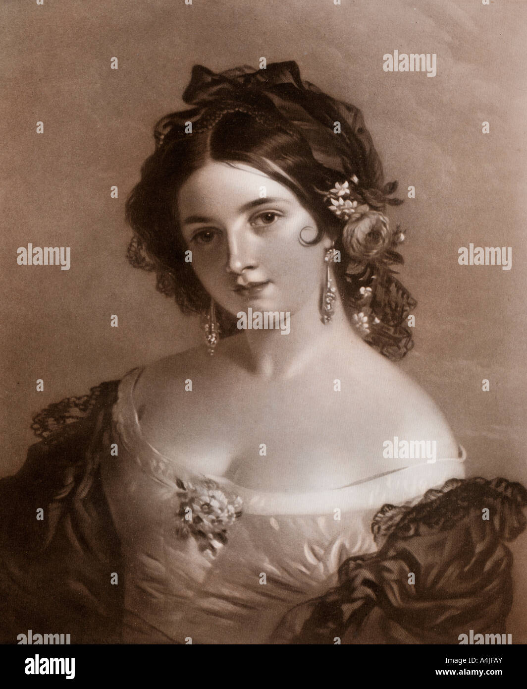 'Beaming Eyes', 19th century, (1913).Artist: Henry Cousins Stock Photo ...