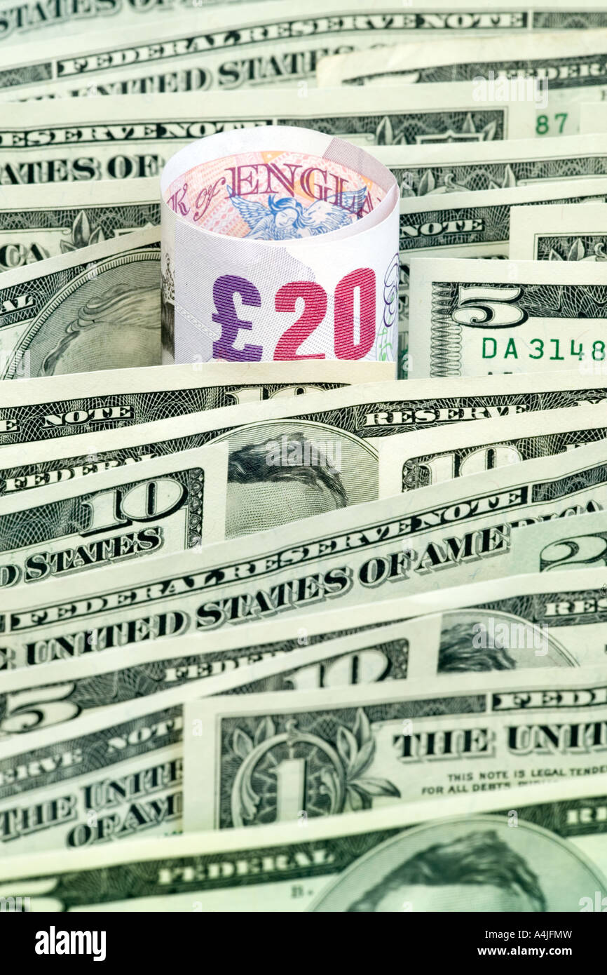 50 pound note rolled up hi-res stock photography and images - Alamy