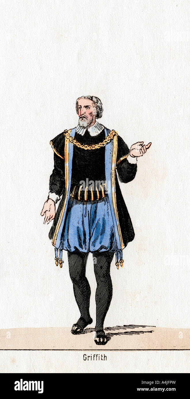 Griffith, costume design for Shakespeare's play, Henry VIII, 19th ...