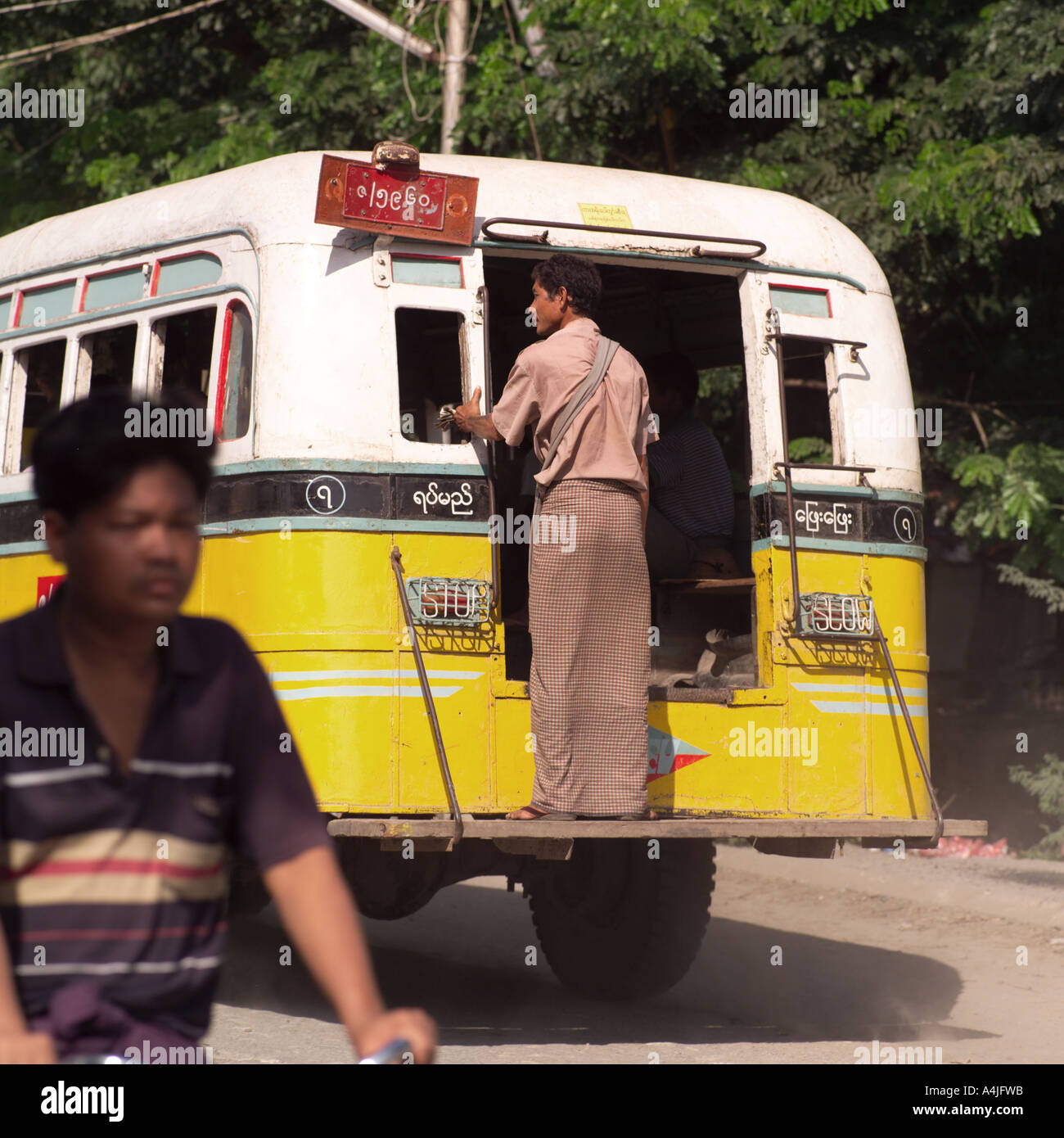 Burmese buses hi-res stock photography and images - Alamy