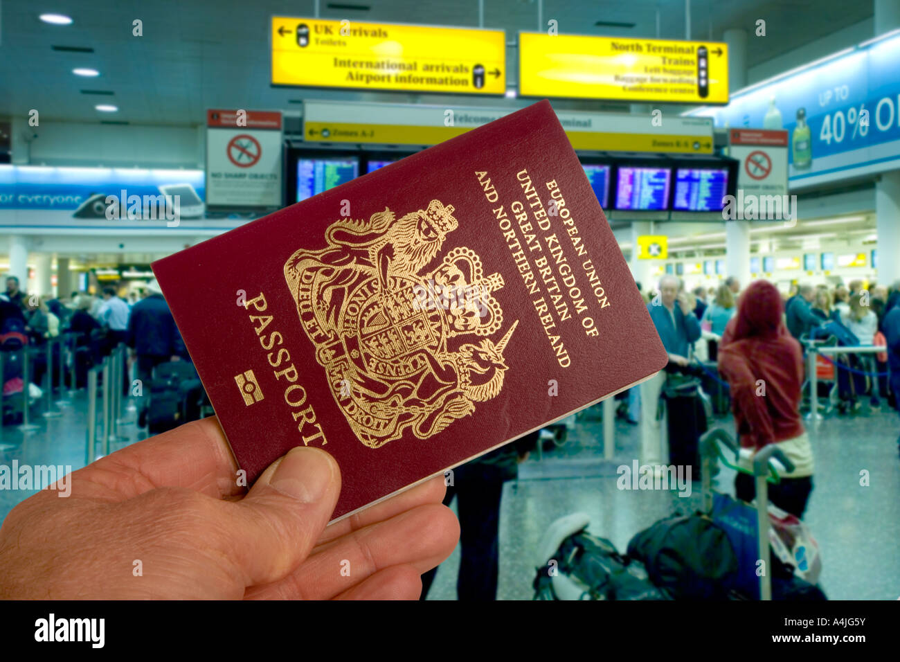 Check in biometric hi-res stock photography and images - Alamy