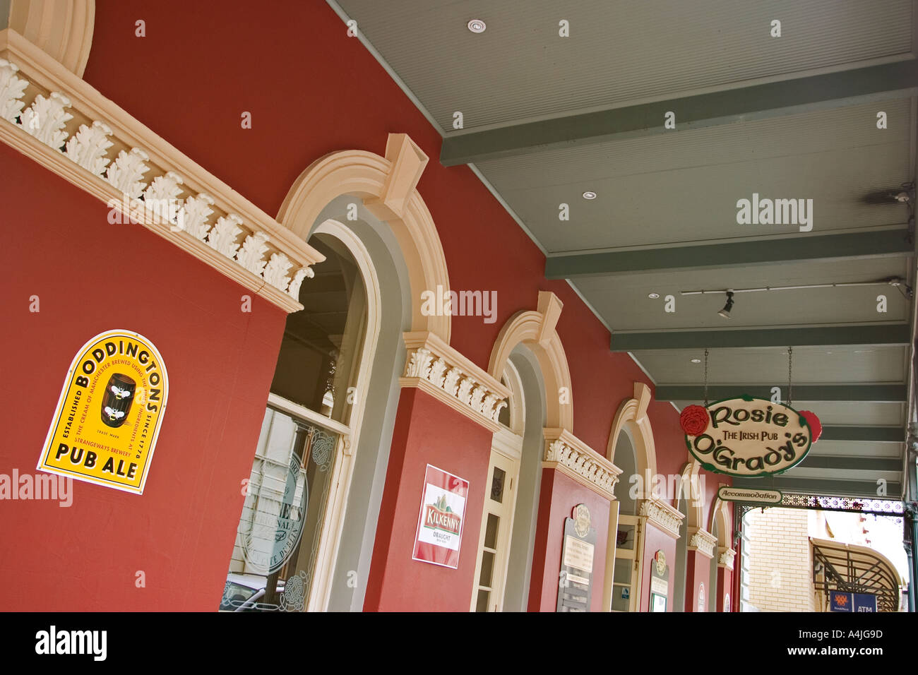 Beer Brand signs outside Irish Pub Fremantle Western Australia Stock ...
