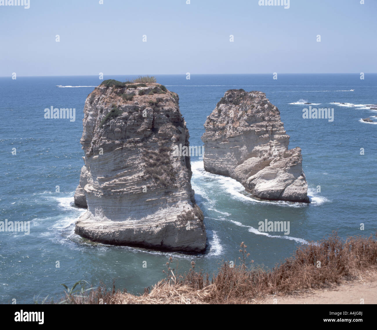 The Pigeon Grottos, Rawsheh Rocks, The Corniche, Beirut, Beyrouth ...