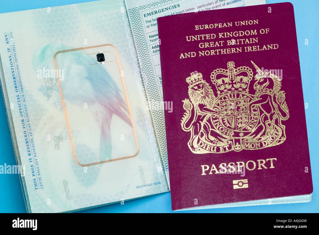 British passport check in hi-res stock photography and images - Alamy