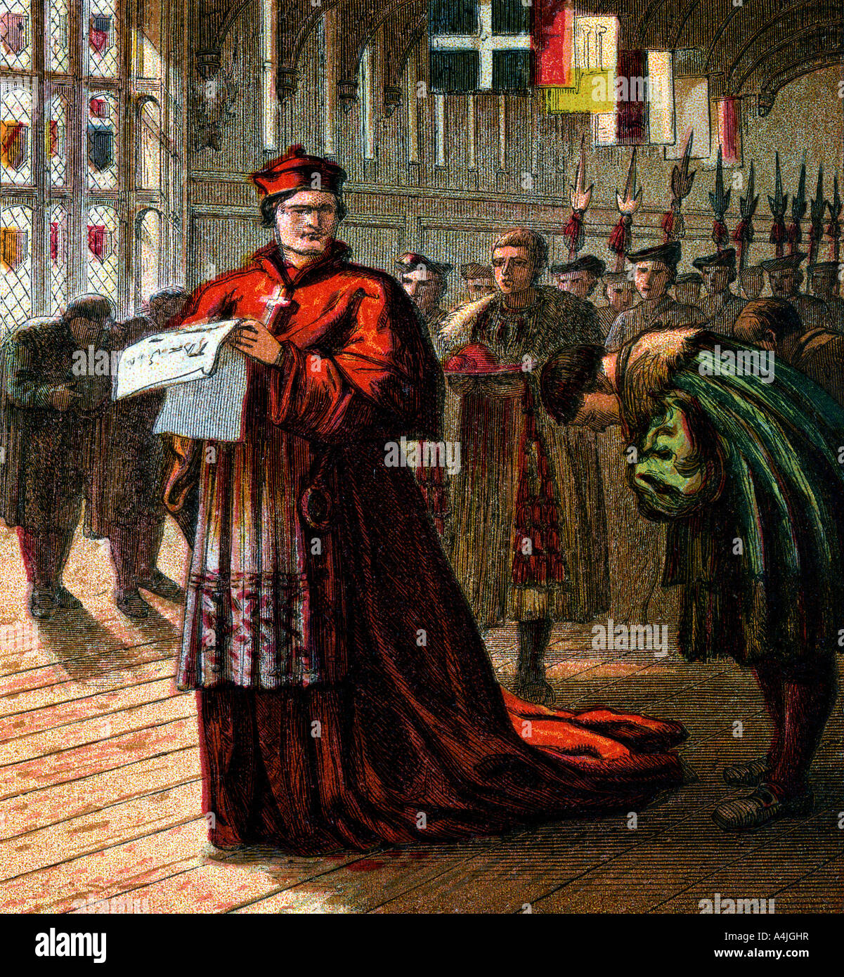 Cardinal Wolsey, (c1850). Artist: Unknown Stock Photo - Alamy